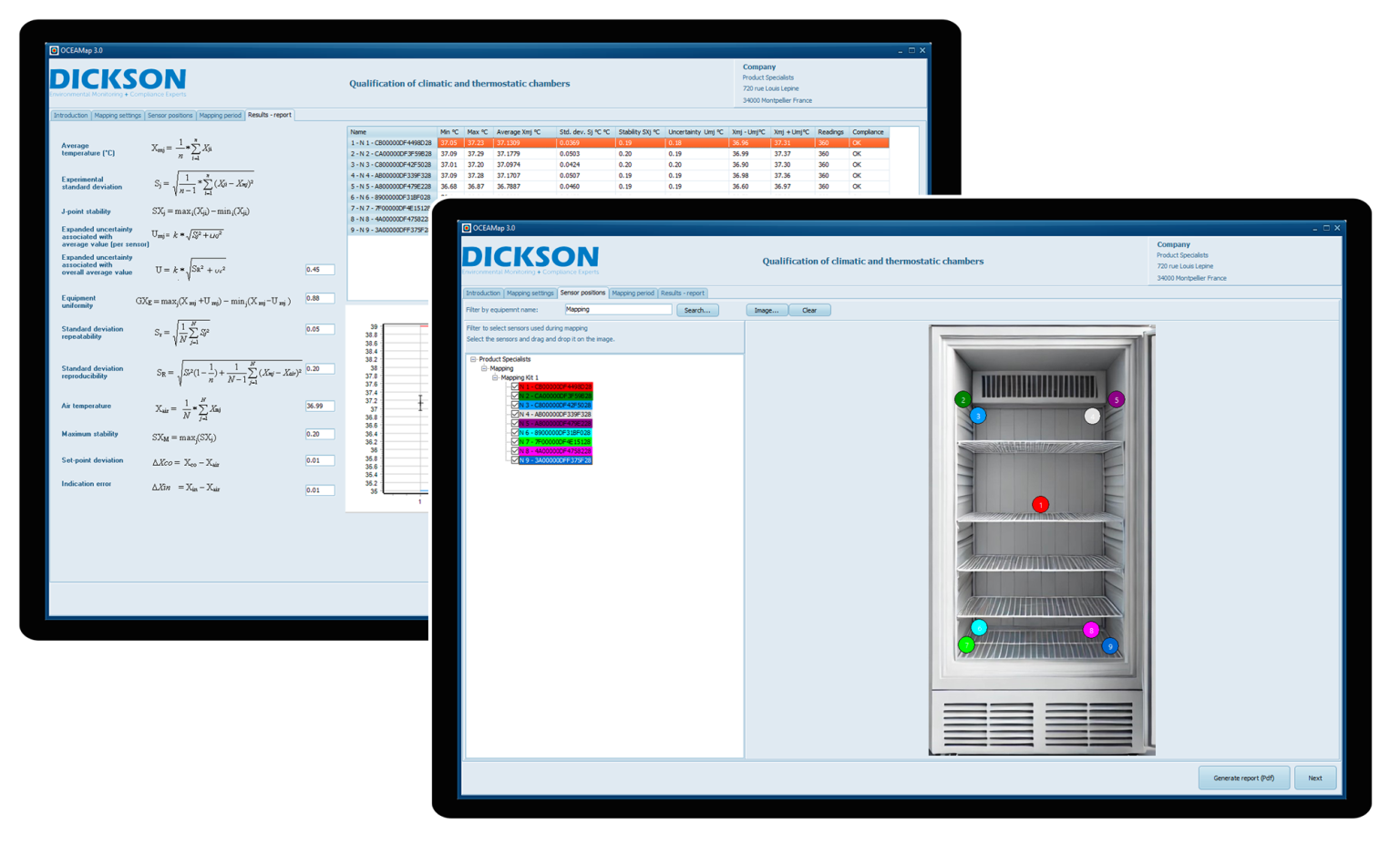 OCEAMap: Temperature Mapping Kit for equipment